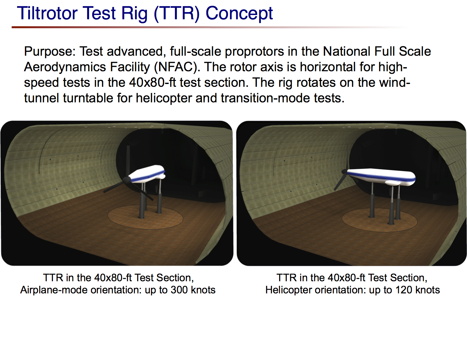 Tilt Rotor Test Rig Overview Presentation